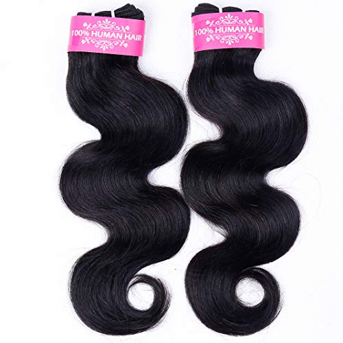 Grace Length Body Wave Human Hair Bundles 12 14 16 inch 9A Brazilian ...