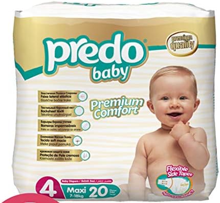 Predo Baby Premium Comfort - Maxi 7-18Kg, 20 Diapers price in Saudi Arabia | Amazon Saudi Arabia ...