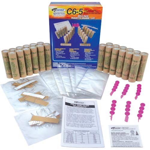 United Model C6-5 Engine Bulk Pack, Includes 24 Model Rocket Engines in ...