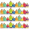 60 Pack 59ft Pencil Bulletin Board Border Classroom Rainbow Bulletin ...