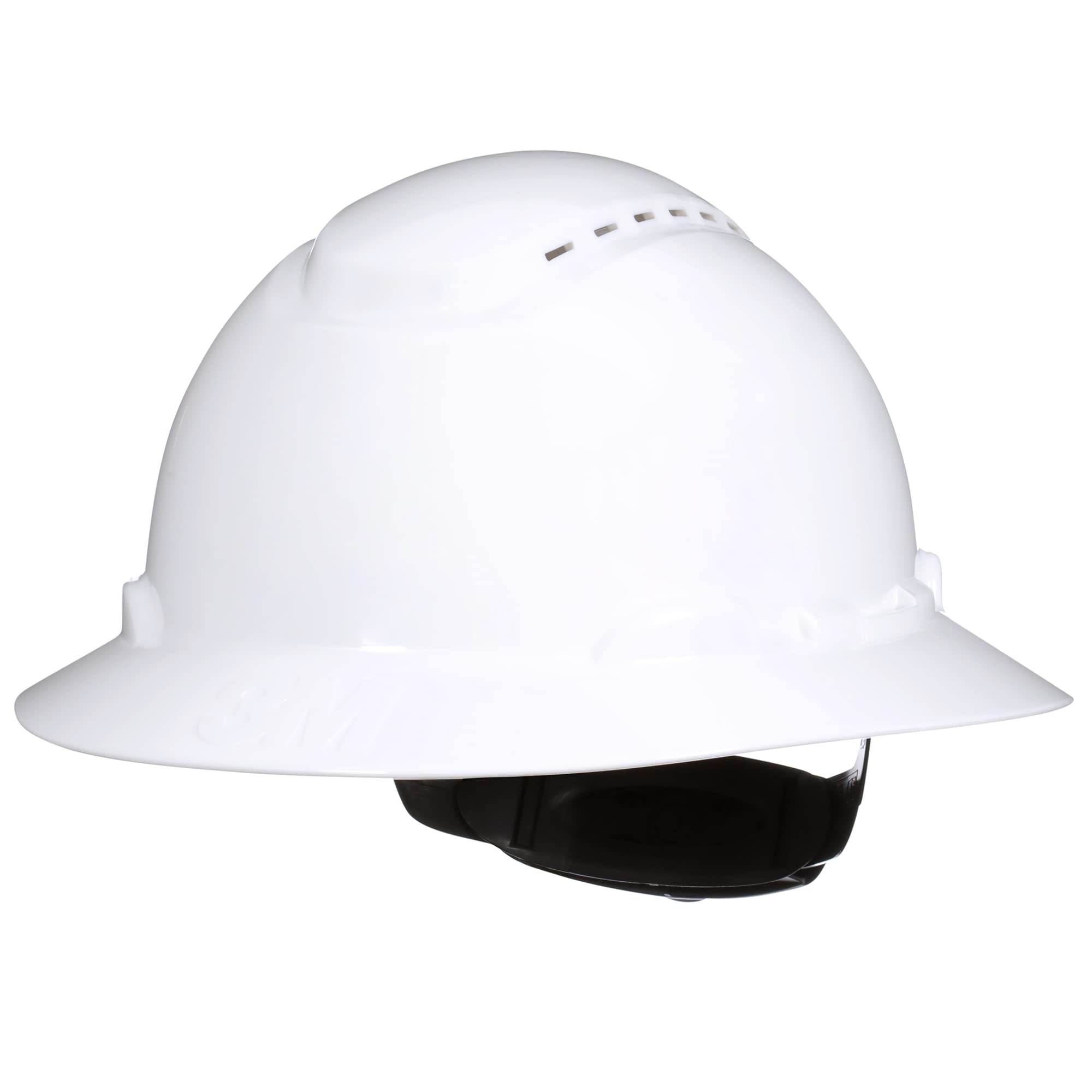 SecureFit Hard Hat SecureFit H-801SFV-UV, White, Vented Full Brim Style ...