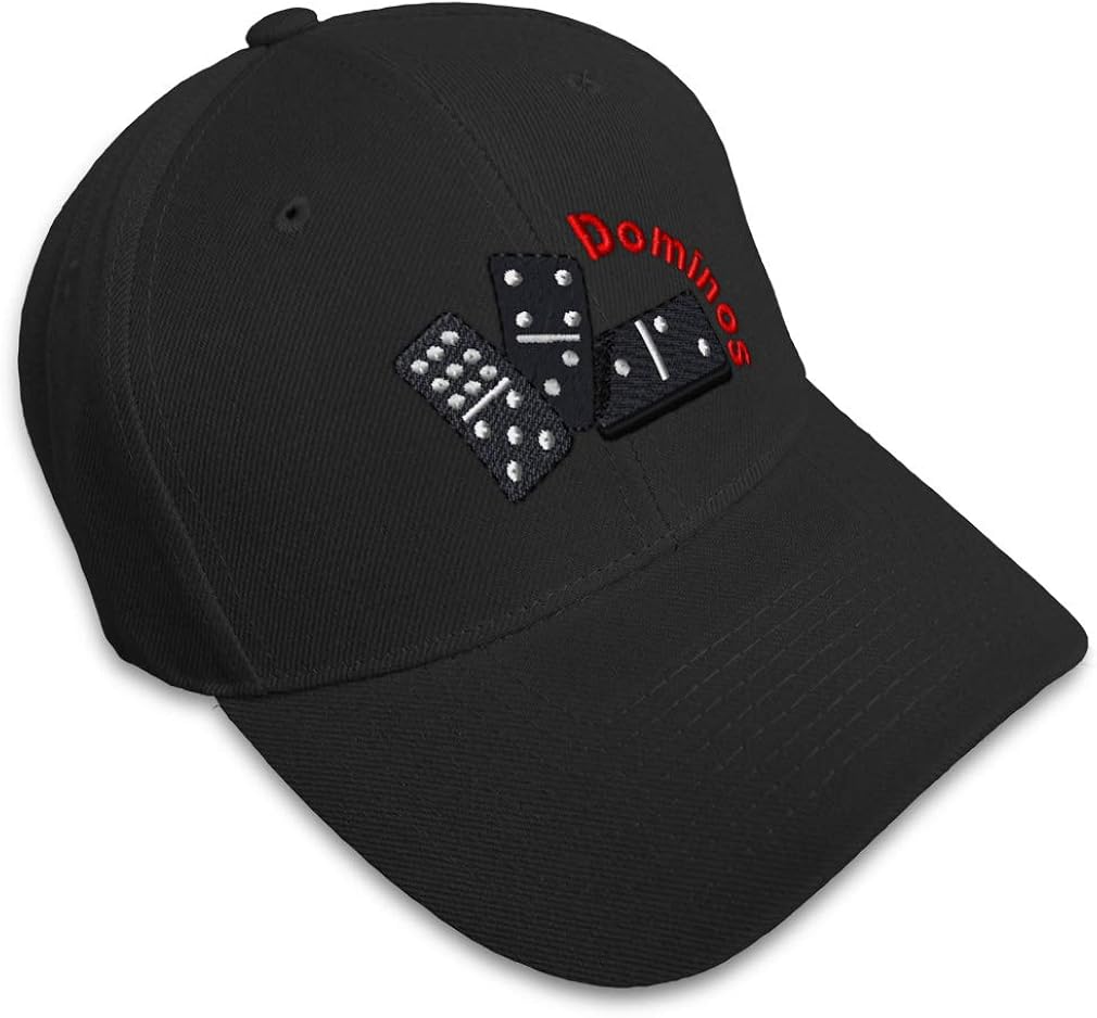 Baseball Cap Dominos Game Style B Embroidery Hobbies Board Acrylic Hats ...