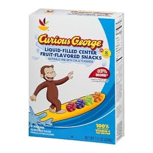 Amazon.com : Ahold Curious George Fruit-Flavored Snacks - 6 CT ...