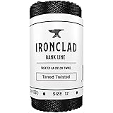 Amazon.com: Texas Bushcraft Tarred Bank Line Twine - #36 Black Nylon ...