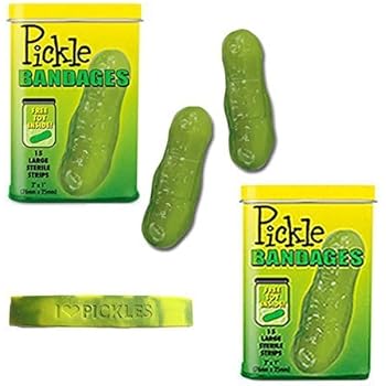 Amazon.com: Pickle Bandages Adhesive Band Aids (2 Pack) - Pickles Kids ...
