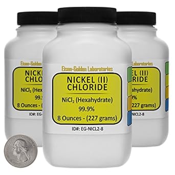 Nickel Chloride [NiCl2] 99.9% ACS Grade Crystals 1.5 Lb in Three Space ...