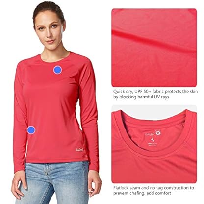 BALEAF Women’s Long Sleeve T-Shirt: UPF 50+ Sun Protection for Hiking, Running, Fishing, and ...