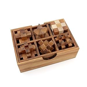 Amazon.com: Monkey Pod Games Six Puzzle Gift Set: Toys & Games