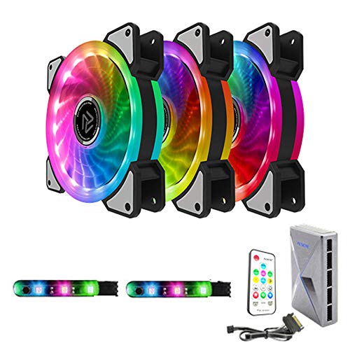 RGB Fans 120mm 3 Pack Gaming PC Fans High Performance PC Cooling Fan ...