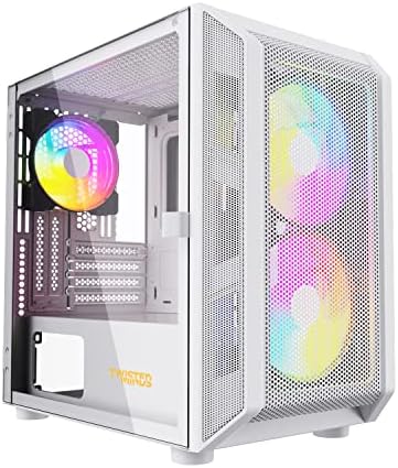 Twisted Minds Trident-03 ATX Mid Tower Gaming Computer Case for PC, 6 x ...