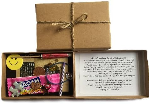 60th Birthday Survival Kit Box - 60th Birthday Survival Kit for Him or ...