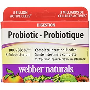 Amazon.com: Webber Naturals Probiotic with BB536, Blister-packed, 15 ...