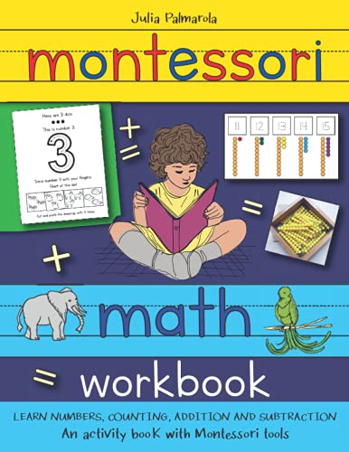 Amazon.com: Montessori Math Workbook: Learn Numbers, Counting, Addition ...