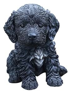 Amazon.com : Hi-Line Gift Ltd Sitting Cockapoo Puppy Statue : Garden ...