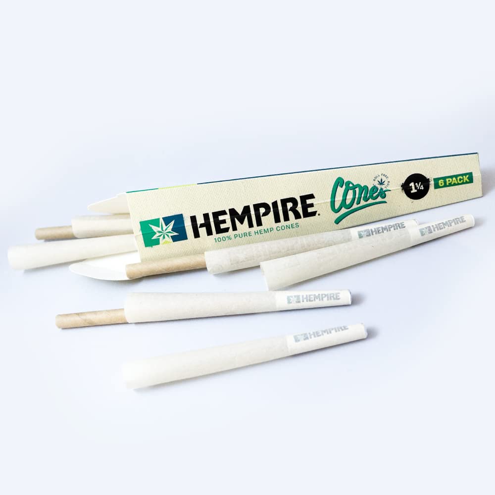 Mua HEMPIRE Cones 1 1/4" |144 Pack |Natural Pre Rolled Paper with Tips ...