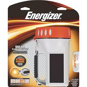Amazon.com: Energizer Solar Rechargeable 4-LED Spotlight/Flashlight ...