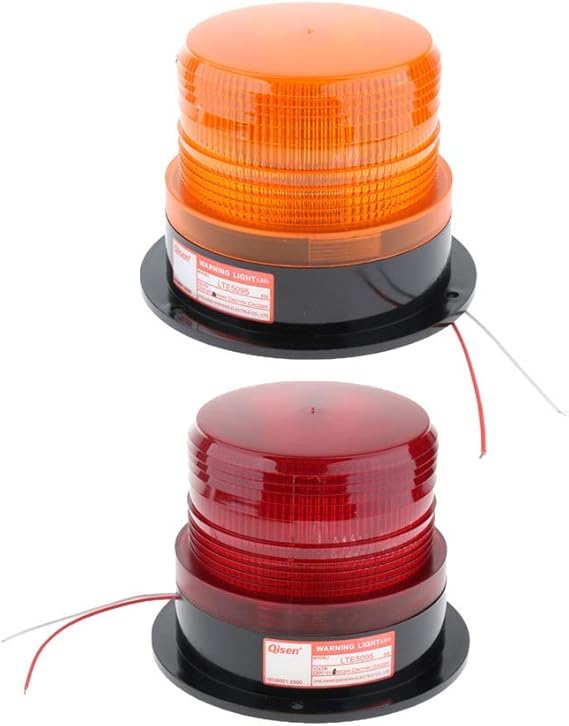 2Pcs LED Strobe Warning Light Control Work Zone Traffic Strobe Beacon ...