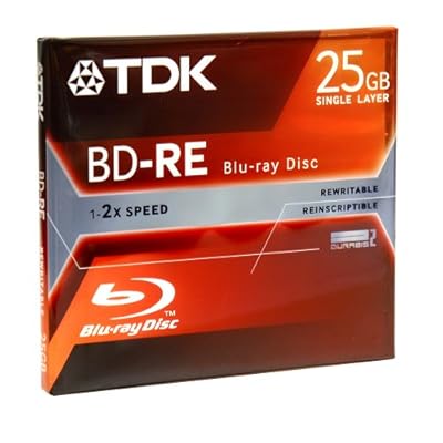 TDK Blu-ray 25GB Rewritable Recording Disc (BDRE25A) (Discontinued by Manufacturer)
