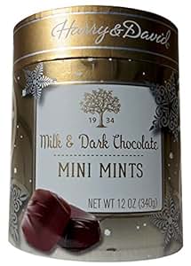 Amazon.com : Harry & David Milk and Dark Chocolate Mini Mint Truffles ...
