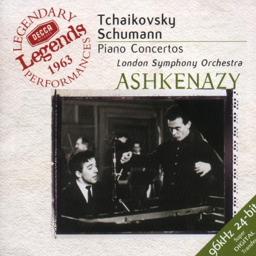Disco de Vladimir Ashkenazy: «Piano Concertos by Tchaikovsky & Schumann»