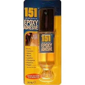 EPOXY ADHESIVE GLUE GLASS WOOD LEATHER PLASTIC: Amazon.co.uk: DIY & Tools
