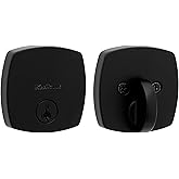 Amazon.com: Kwikset 660 Deadbolt Lock, Matte Black Square Exterior ...
