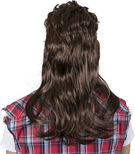 Kangaroo Halloween Accessories - Redneck Wig, Brown | Pricepulse
