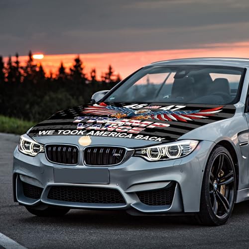 Trump Vance Won Took America Back Flag for Car Hood Cover 4X5Ft Car ...