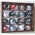 Amazon.com: 16 Mini Helmet Display Case Cabinet (Mirror Back) (Walnut ...