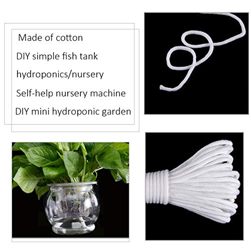 Alphatool Total 130ft Self Watering Wick Cord- 2Pcs 65 Feet Auto Drip Irrigation Waterer Rope ...