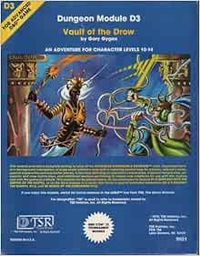 Vault of the Drow (Advanced Dungeons & Dragons Module D3): Gygax, Gary ...