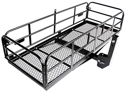 Merax Trailer Hitch Cargo Carrier Folding Mount Basket Luggage Rack ...