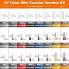 PEBA Ferrule Crimping Tool, with 24 Types of Wire Ferrules and AWG 24-8 ...