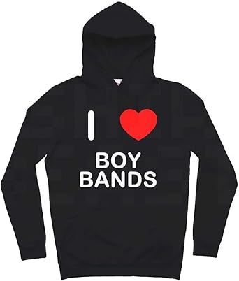 I Love Boy Bands - Hoodie: Amazon.co.uk: Clothing