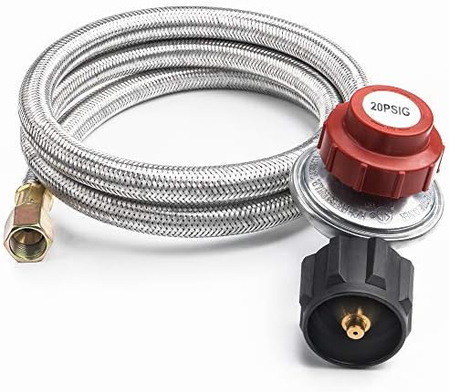 Amazon.com : GASPRO 4FT 20 PSI Adjustable High Pressure Propane ...