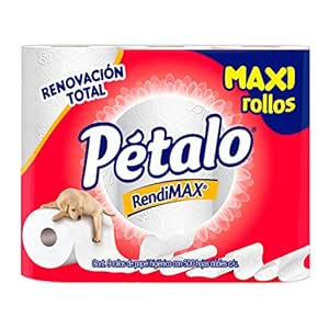 Pétalo RendiMAX, Papel Higiénico Maxi Rollo, 9 Piezas Con 500 Hojas C/U ...