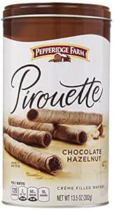 Pepperidge Farm Chocolate Hazelnut Pirouettes, 13.5 oz: Amazon.com ...