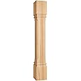 Fluted Corner Modern Wood Post (Alder) - Wood Moldings And Trims ...