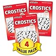 Crostics Hidden Word Puzzles for Teens, Adults & Seniors – 4 Pack ...