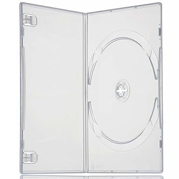 Four Square Media 100 X Single Slimline DVD Clear Case 7mm Spine - Pack ...