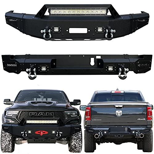 Ronghui Compatible with 2019-2023 5th Gen Ram 1500 Front and Rear ...