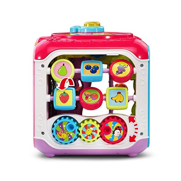 VTech Sort and Discover Activity Cube, Pink - Epic Kids Toys