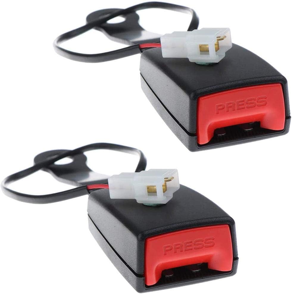 WWmily 2 Pack Universal Auto Car Buckle Socket Plug Connector W/Warning ...