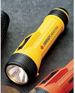 Amazon.com: Energizer Eveready® Yellow Industrial Heavy Duty Flashlight ...