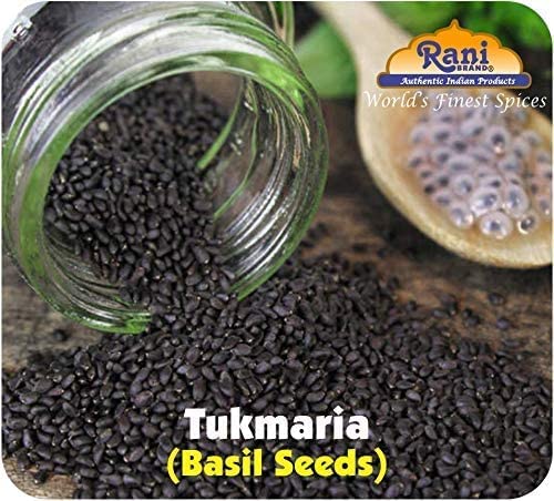Rani Tukmaria (Holy Basil Seeds) 7oz (200g) Used for Falooda / Sabja ...