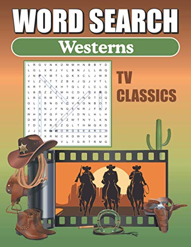 TV Westerns Word Search: Word Find Puzzle Book For Adults: Publishing ...