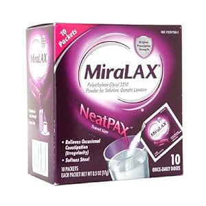 Amazon.com : MiraLAX Laxative Powder Packets 10 Each : Beauty