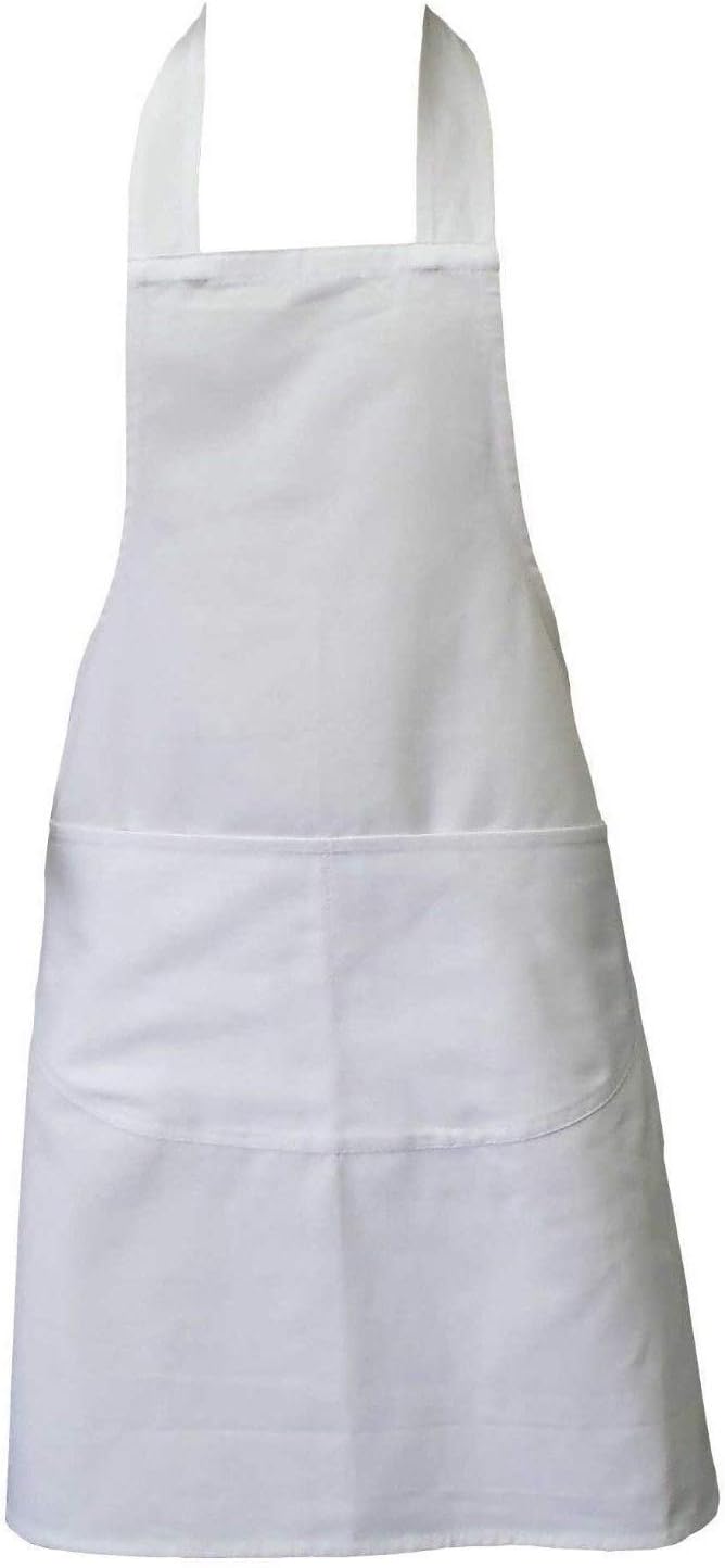 Clay Roberts Grembiule da Chef, Bianco, Grembiule da Cucina con Doppia ...