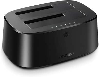 Amazon.com: UGREEN Hard Drive Docking Station USB 3.0 to SATA Dual-Bay ...