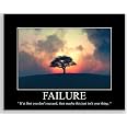 Amazon.com: Inspirational Wall Art Co. - Failure | Demotivational ...